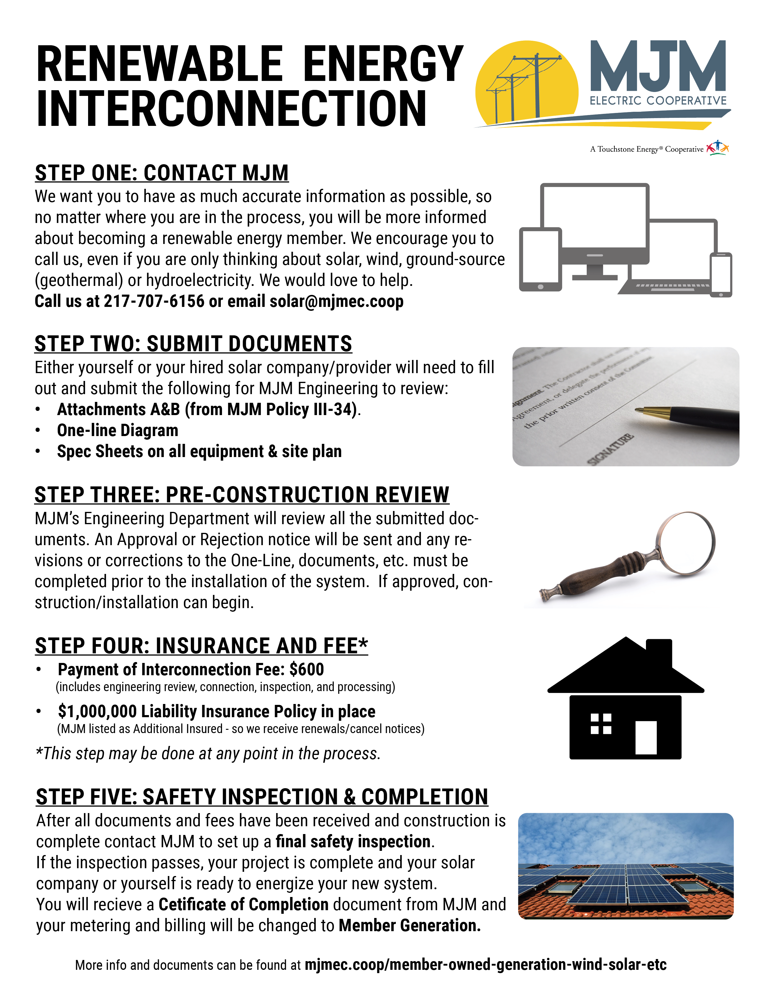 Member Owned Generation (For Wind, Solar, Etc.) | MJM Electric Cooperative